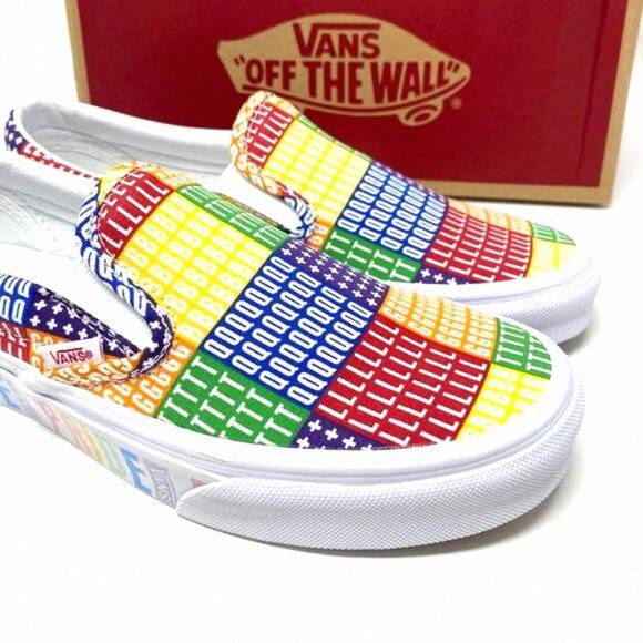 Vans | Shoes | Vans Classic Slip On Mens Pride Lgbtq Multicolor ...